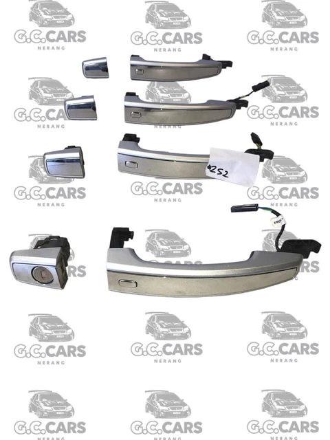 HOLDEN COMMODORE GENUINE Gm Vf Door Handle Set Silver Chrome Keyless ...