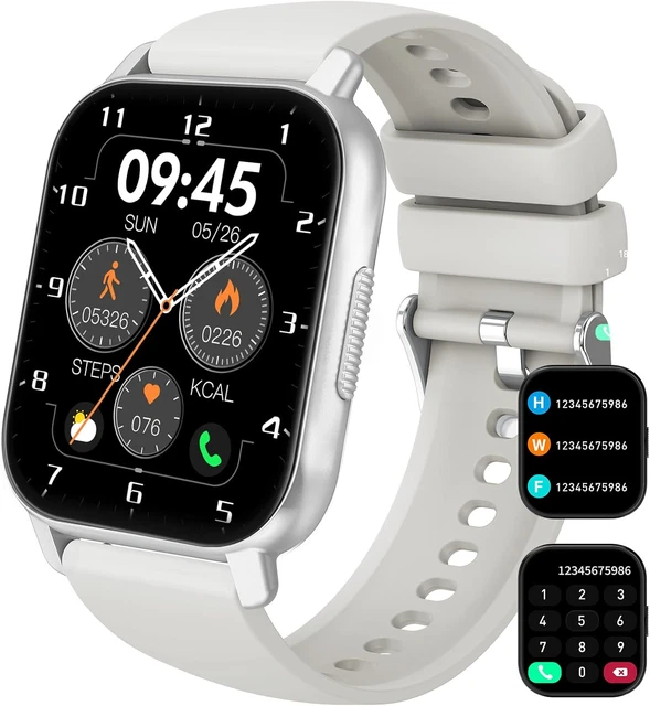 CSASAN SMARTWATCH UOMO Donna Con Effettua/Risposta Chiamate, 1.85'' HD ...