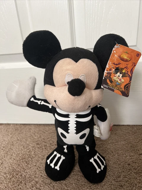 DISNEY GEMMY MICKEY Mouse Skeleton Costume Dancing Animated Battery ...