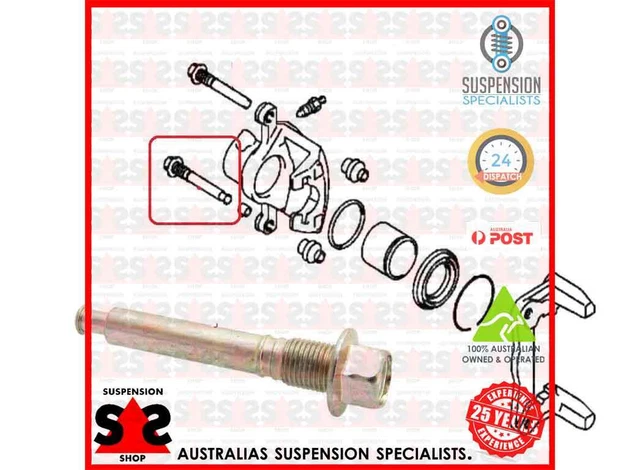 REAR AXLE BOTH Sides Guide Bolt, Brake Caliper Suit JEEP Compass (Mk49) 2.0 CRD £21.20 - PicClick UK