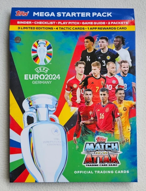 TOPPS MATCH ATTAX UEFA Euro 2024 Germany Factory Sealed Mega Starter Pack £10.00 - PicClick UK