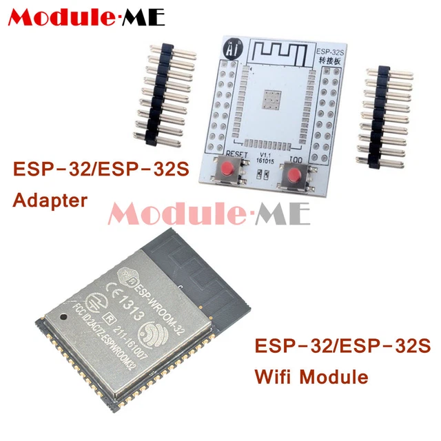 ESP32 ESP-32S ESP-WROOM-32 Original IoT Wifi Wlan BLE Module+Adapter ...