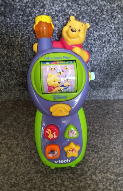 VTECH DISNEY WINNIE The Pooh Call N Learn Phone Rare Please read ... VTECH DISNEY WINNIE The Pooh Call N Learn Phone Rare Please read ...