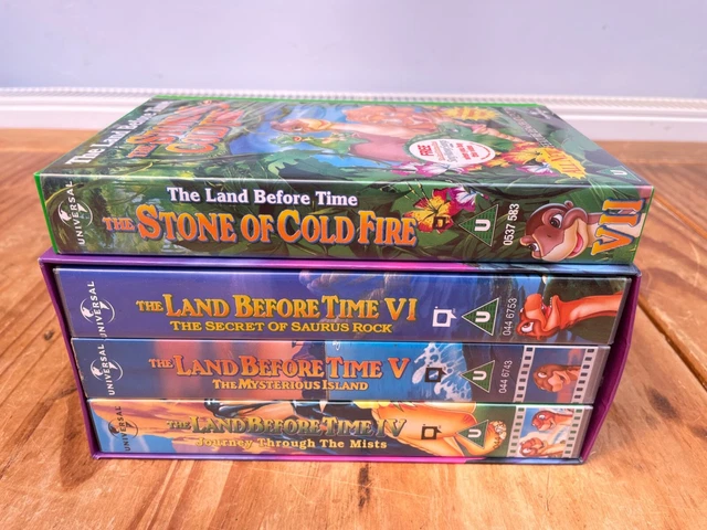 4X VHS VIDEOS The Land Before Time (TLBT) 4, 5, 6 and The Stone of Cold ...