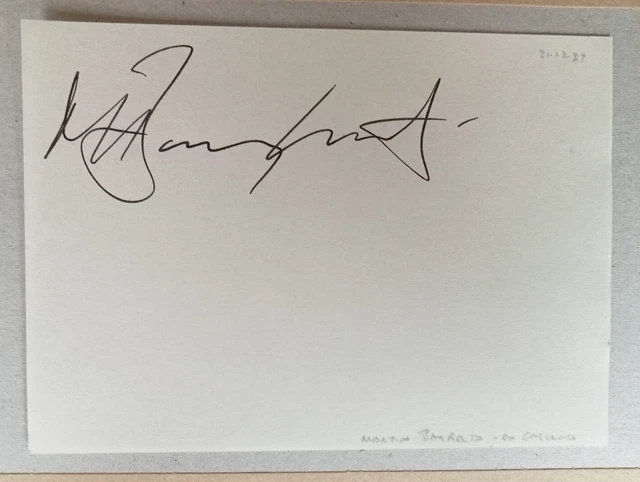 MARTIN BAYFIELD &HARRY Potter - Hagrid Body Double" Signed Album Page ...