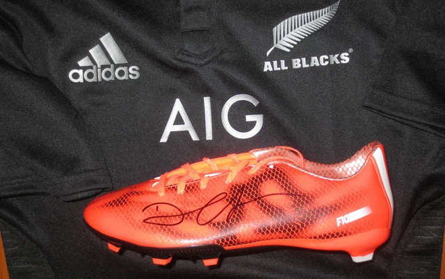 DAN CARTER (NZ All Blacks) signed Adidas Football Boot - Man of Match ...