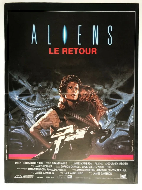 AFFICHE DE CINÉMA 1986, film ALIEN Le Retour, Cameron, Weaver, science ...