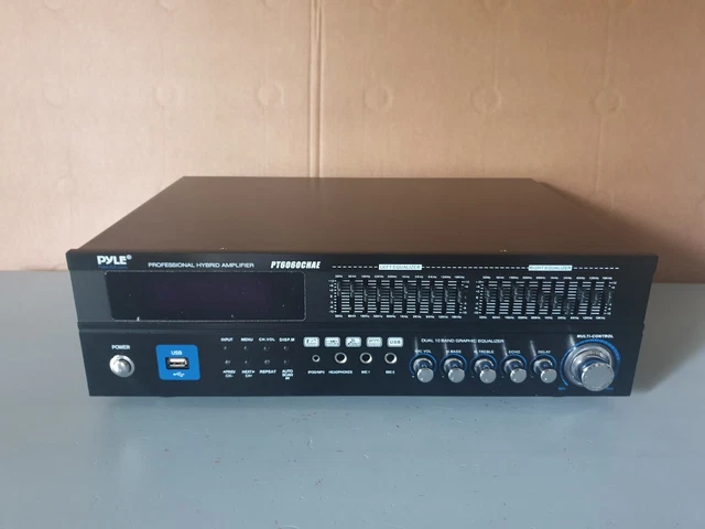 PYLE PT6060CHAE 6 Channel Hybrid 2000W Wireles Amplifier Receiver NO ...