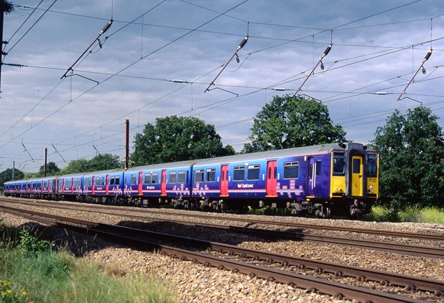 ORIGINAL 35MM RAIL Slide Class 317 317347 Sandy 10/6/2002 + Copyright £ ...