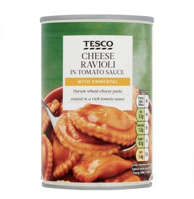 4 X TESCO Cheese Ravioli In Tomato Sauce 400G £9.95 - PicClick UK