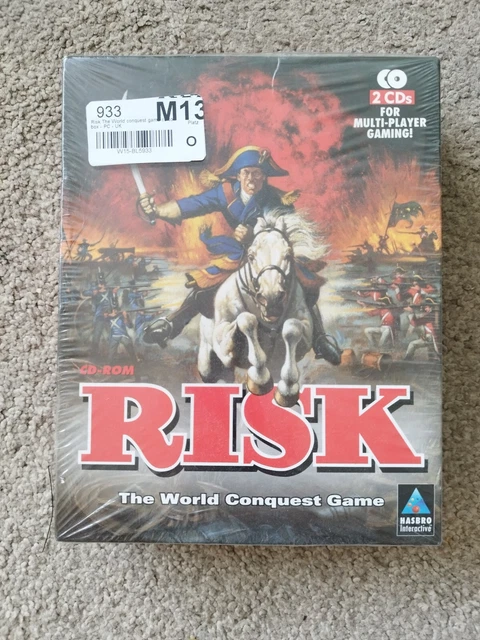 RISK BIG BOX PC Game Windows 95 CD Rom Strategy 1996 Hasbro SEALED ...