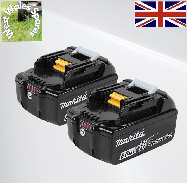 MAKITA BL1860B 2 x 18V 6.0Ah LXT Li-ion Makstar Battery Twin Pack 6Ah Genuine £134.99 - PicClick UK