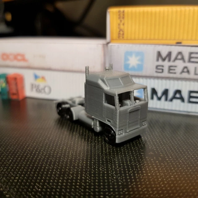 N GAUGE DIORAMA Kenworth K100 Semi Truck £6.50 - PicClick UK