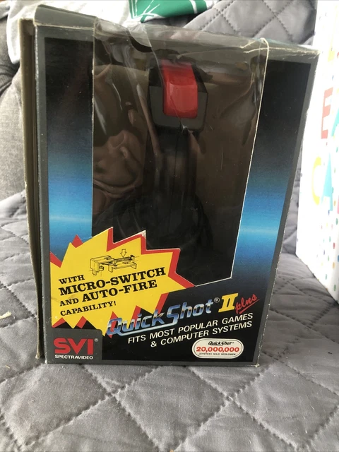 CONTROLLER JOYSTICK QUICKSHOT II Plus Deluxe Svi Atari Commodore Quick ...