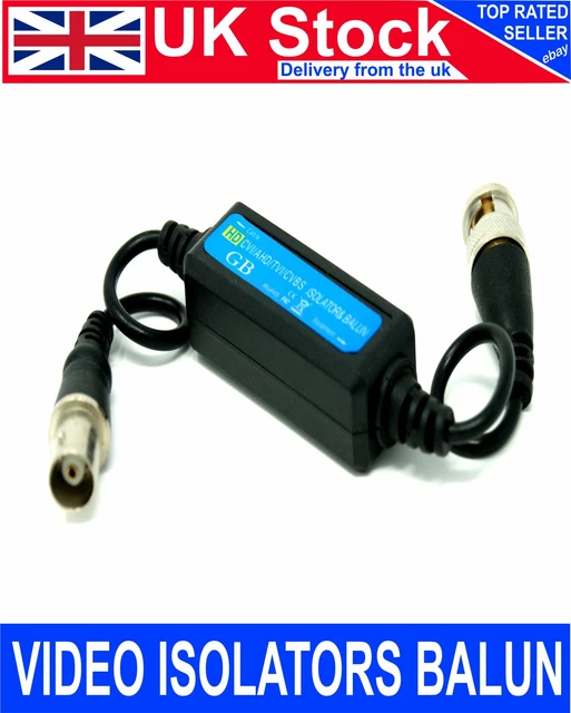 GROUND LOOP ISOLATOR Plastic, HD-TVI/CVI/AHD/CVBS Ground Loop Isolator ...