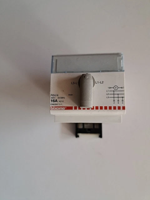 BTICINO - COMMUTATORE F6V/4 Voltimetrico A 4 Posizioni EUR 24,00 - PicClick IT
