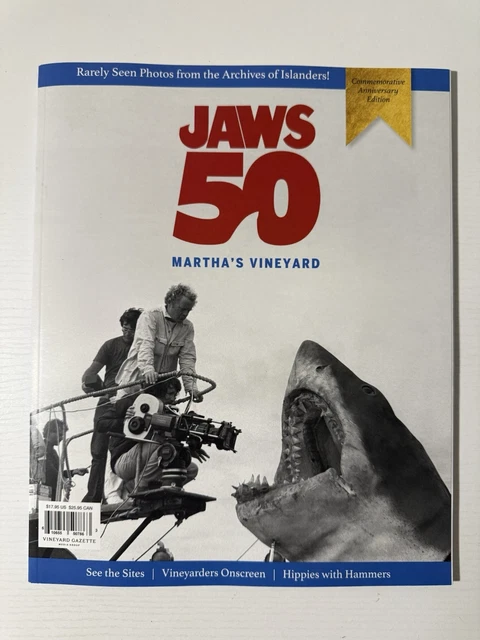 JAWS 50TH ANNIVERSARY Martha's Vineyard Commemorative Magazine - New Condition $69.97 - PicClick CA