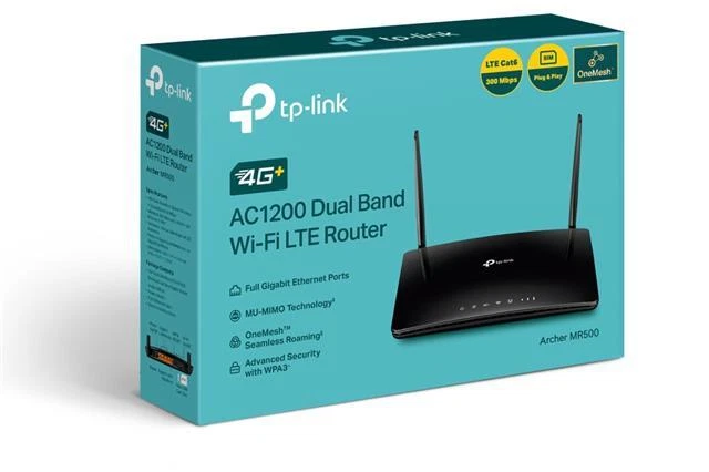 UNLOCKED TP-LINK ARCHER MR500 300Mbps 4G+ WIFI ROUTER + 2 x EXTERNAL ...