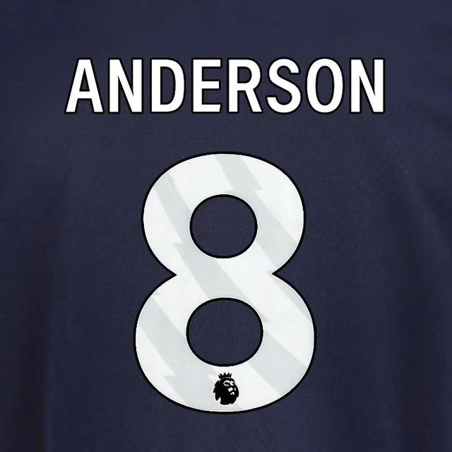 2025 2026 OFFICIAL Nottingham Anderson 8 White 3Rd Player Size Nameset ...