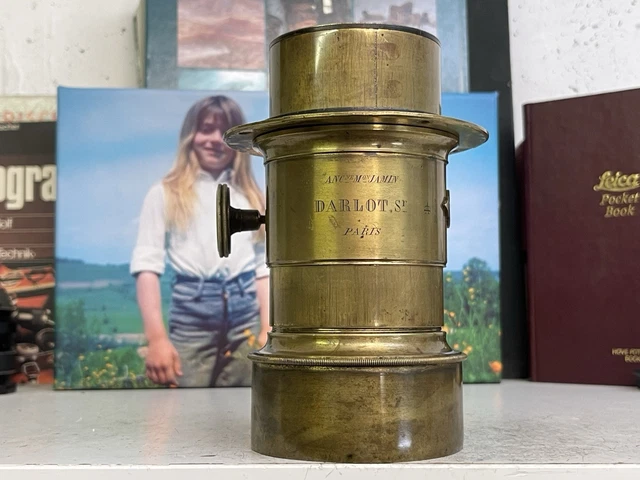 JAMIN DARLOT PARIS Petzval Brass Lens ANCne Mon JAMIN DARLOT, Sr Paris ...