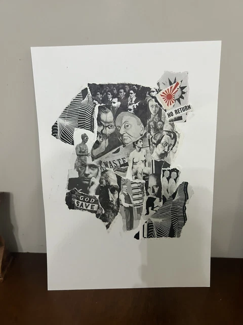 ORIGINAL CUT And Paste Collage Art On Paper £4.99 - PicClick UK