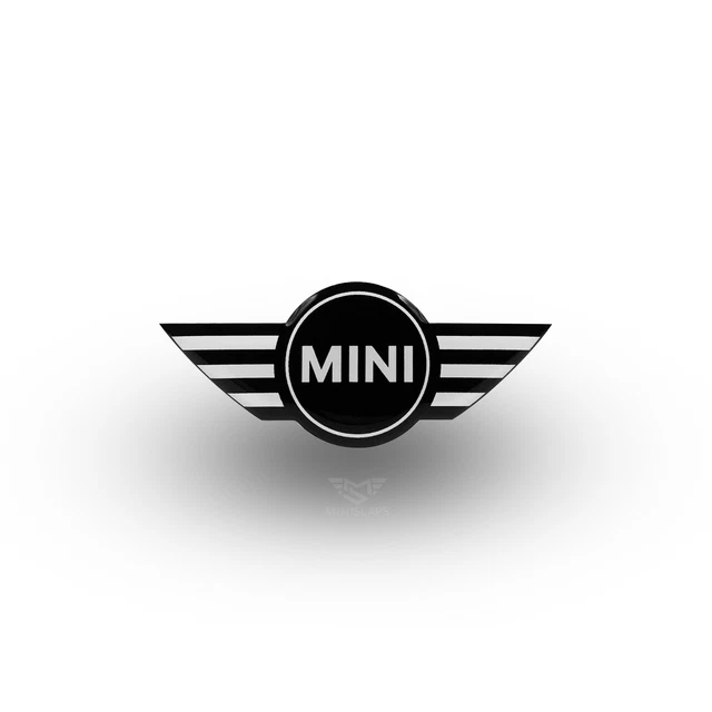 MINI R50 R52 R53 Cooper S JCW Lenkrad Blase Abzeichen Logo Overlay weiß ...