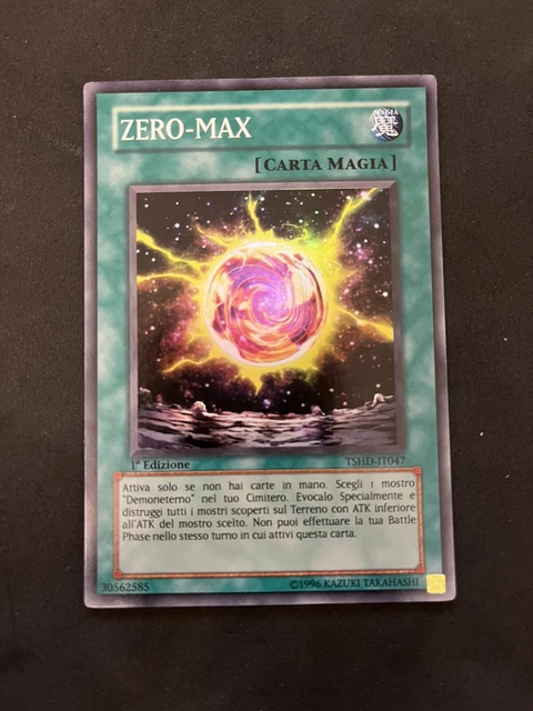 YU GI OH Carta Zero Max Super Rara 1Edz Tshd-It047 Zero-Max Deck Collezione Old EUR 14,90 ...
