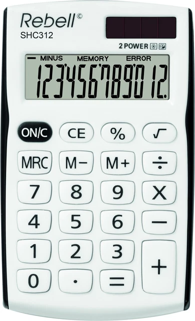 REBELL RE-SHC312BK BX Pocket Calculator $27.08 - PicClick AU