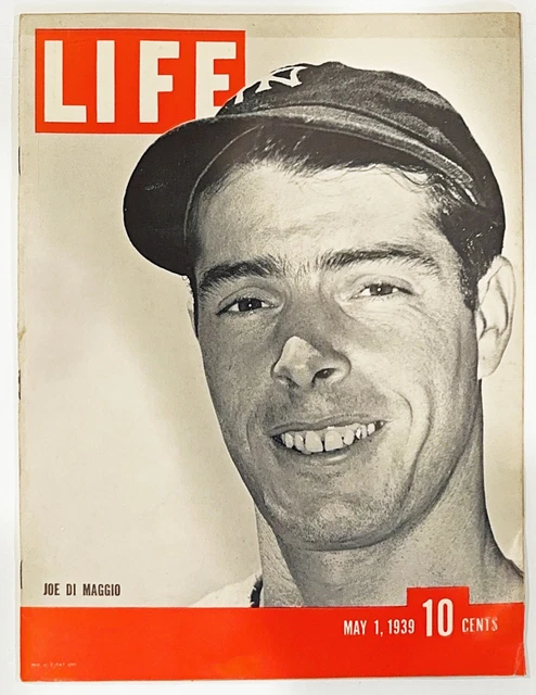 LIFE MAGAZINE JOE Dimaggio Cover & Great Photo Article inside Old Gold ...