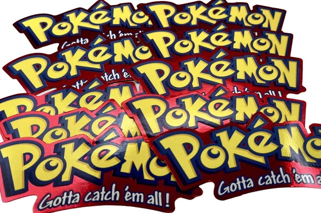 10 VINTAGE POKEMON Gotta Catch 'em All! Cardboard Paper Signs LOT Party ...