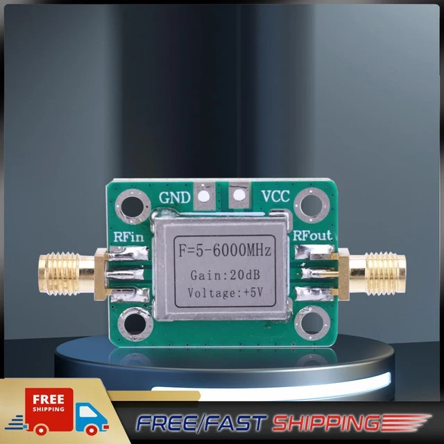 5-6000MHZ RF AMPLIFIER Module VFH UHF SHF Broadband Amplifier LNA Board ...