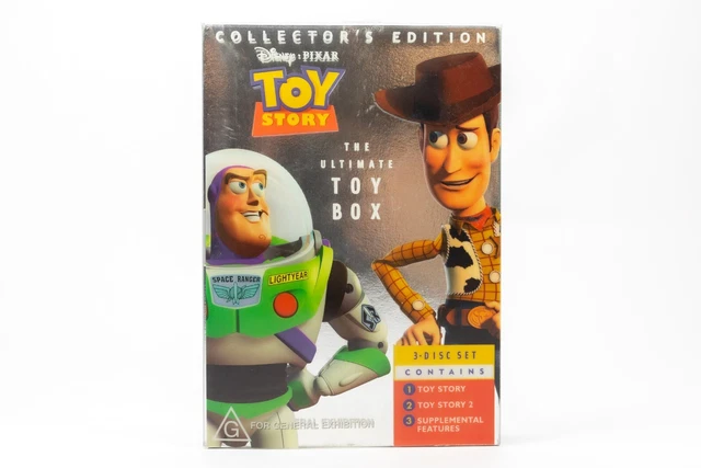 TOY STORY DVD The Ultimate Toy Box 1 & 2 collection 3 Disc Set Region 4 ...