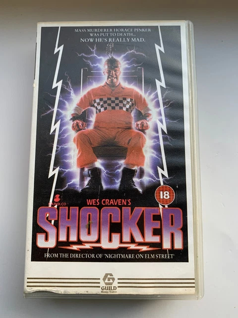 WES CRAVEN'S &SHOCKER& {1989, VHS/PAL, GUILD HOME VIDEO} RARE HORROR ...