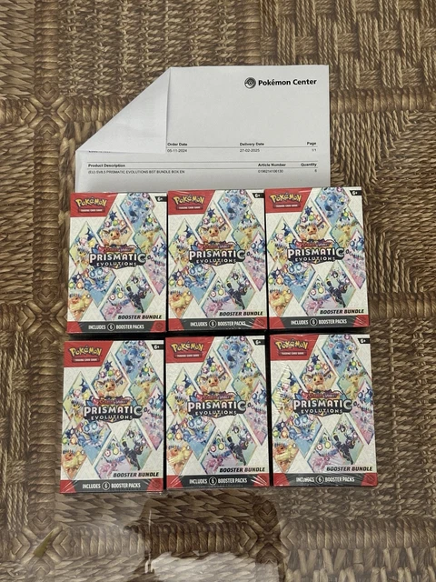POKÉMON TCG: SCARLET & Violet Prismatic Evolutions Booster Bundle X6 ...