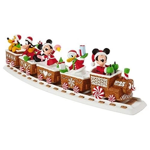 NEW 2016 DISNEY Christmas Express Train Set of 5 with TRACKS Hallmark ...