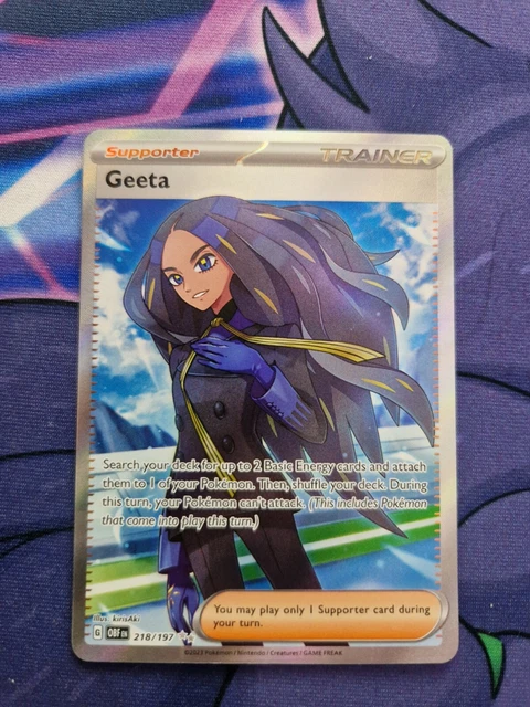 SAGARIA/GEETA 218/197 FULL Art Trainer - 2023 Pokémon Obsidian Flames ...