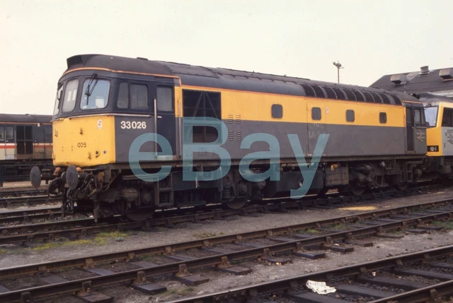 35MM RAILWAY SLIDE of Class 33 33026 @ Hither Green Copyright to Buyer ...