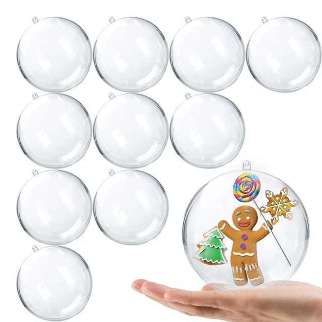 DIY ACRYLIC CRAFTS Ball Kit Clear Plastic Fillable Ball Gift Box EUR 9 ...