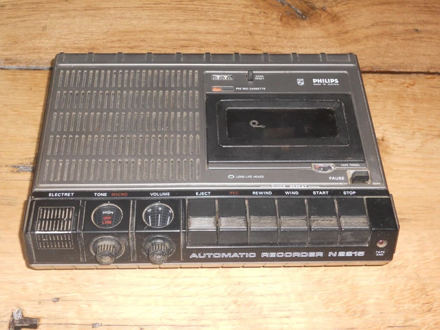 VINTAGE - PHILIPS magnétophone N2215 enregistreur lecteur cassette EUR ...