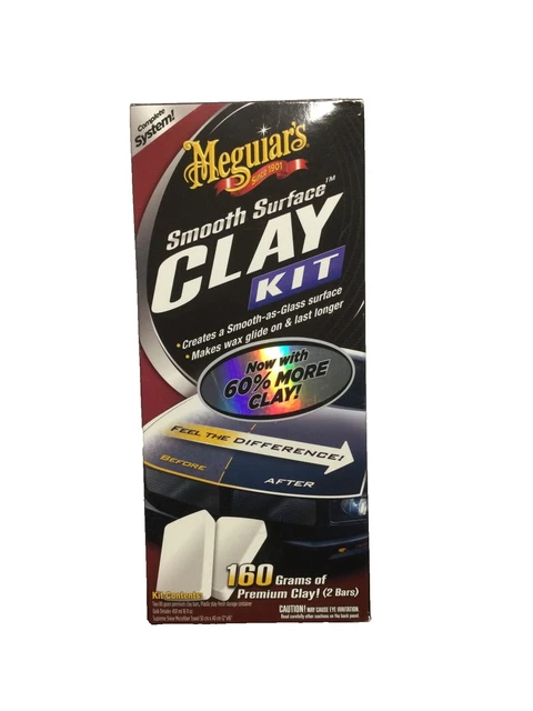 MEGUIARS SMOOTH SURFACE Clay Kit 160 grams (2 Bars) Premium Clay Bars NEW £14.14 - PicClick UK
