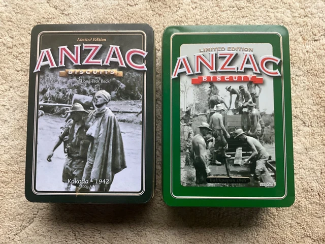 2 X LIMITED Edition Anzac Biscuit Tins $15.00 - PicClick AU