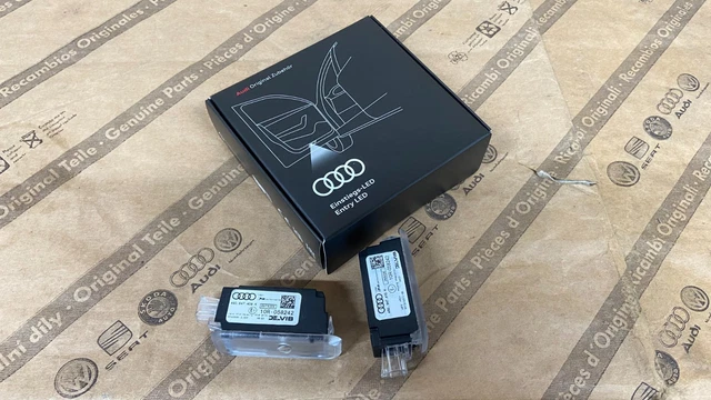 GENUINE AUDI RS Performance Logo Door LED Splash Puddle Lights Pair RS3 ...
