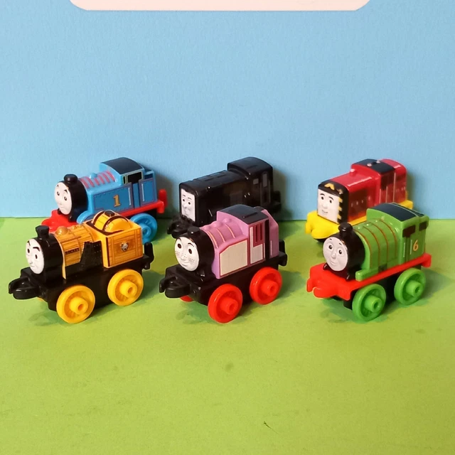 THOMAS THE TANK Engine & Friends 6 Classic Mini Trains Fisher Price ...