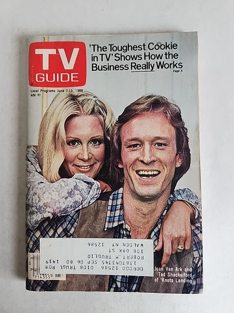TV GUIDE JUNE 7 1980 Joan Van Ark Ted Shackelford Knots Landing NY ...