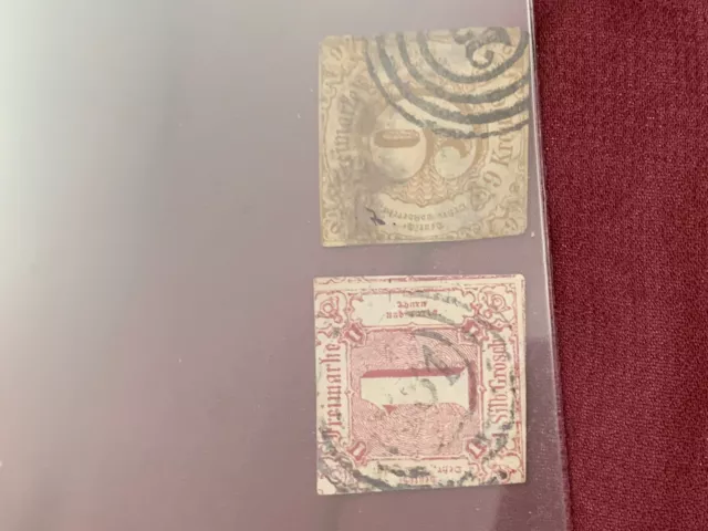 1866 1867 Timbres DÉtat Allemands 2 Pièces F4 Eur 43 94 Picclick Fr