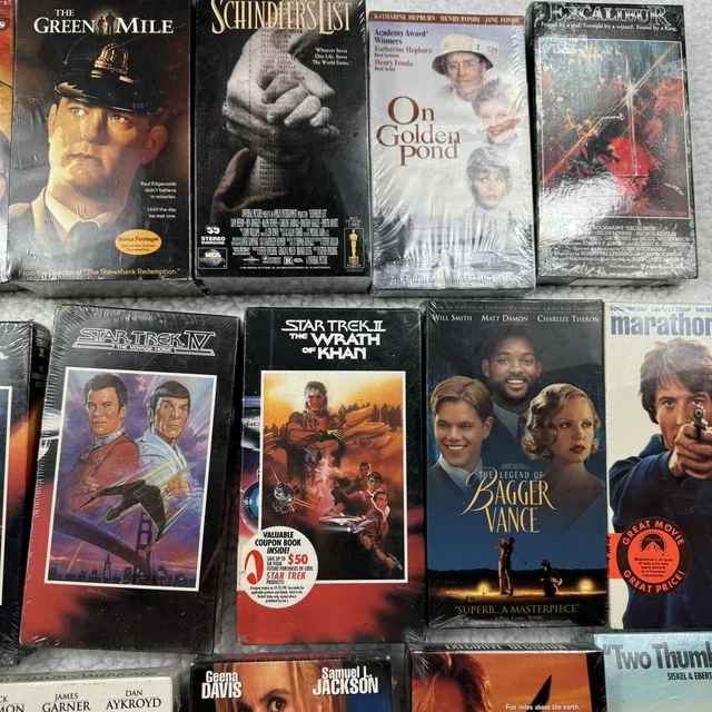 VHS MOVIE COLLECTION Sealed Watermarks 19 Movies 1990-2000s Star Trek ...
