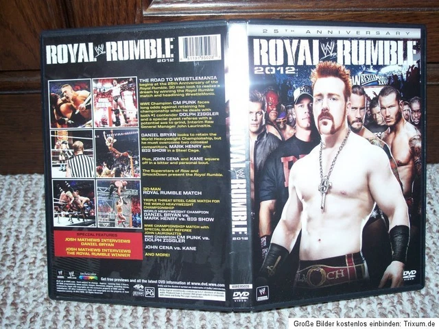 WRESTLING DVD WWE Royal Rumble 2012 WWF WCW ECW TNA GWF DWA AWA NWA SMW ...