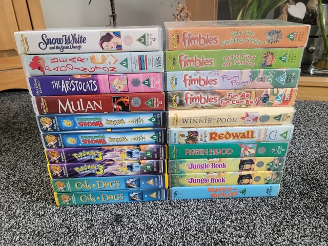 20X CHILDREN'S VHS Job Lot (Pokemon, Disney, Cbeebies, Paddington) £21. ...