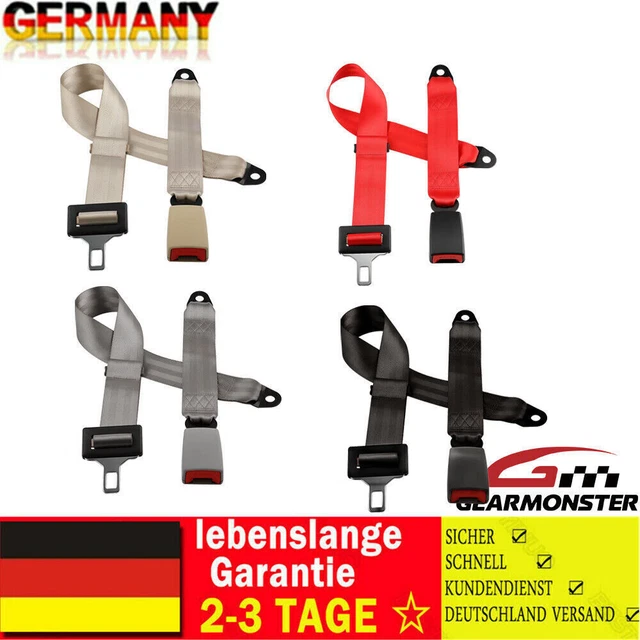 2-PUNKT SICHERHEITSGURT BECKENGURT Statik 1300mm Stapler Bus LKW Auto ...