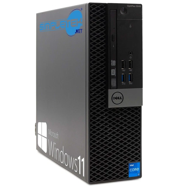 DELL 5040 SFF Windows 11 i7 Desktop Computer 32GB 2TB Gpu GTX1650 4GB ...